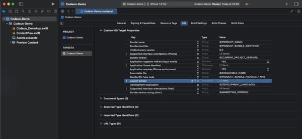Swiftui 项目快速设置app启动页图像、开屏图 Codeun